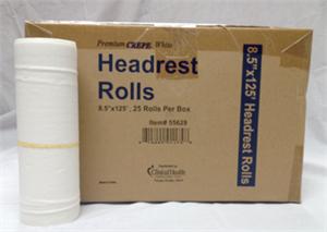 CHS Crepe Headrest Paper 8.5" x 125' – JMS Med Supply